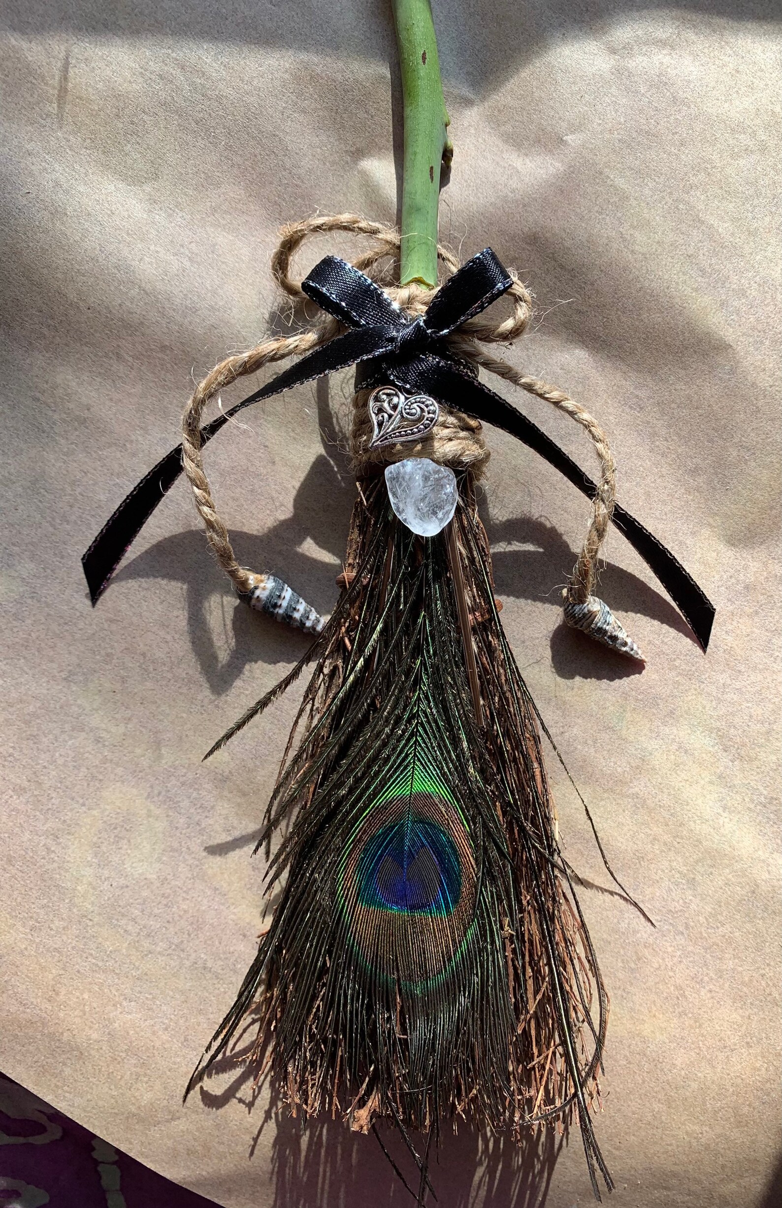 Mini Broom Protection Besom 5 Element Besom Mini Cinnamon - Etsy