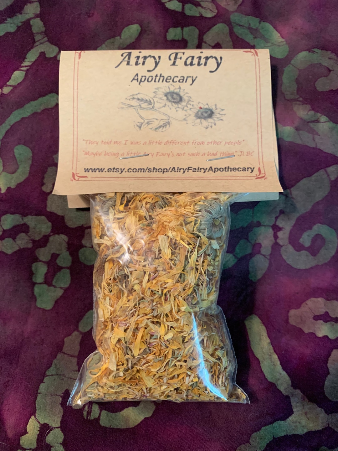 Dried Organic Calendula Flowers, Calendula Tea, Flower Tea, Herbal Tea ...