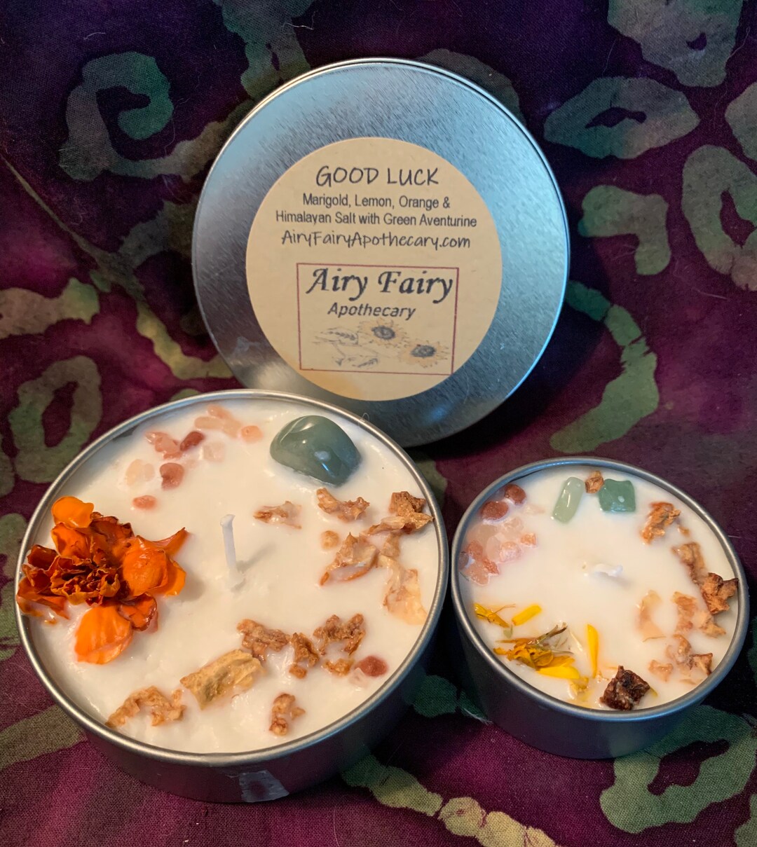 Good Luck Candle, Money Candle, Mini Candle, Candle in Tin, Soy Candle ...