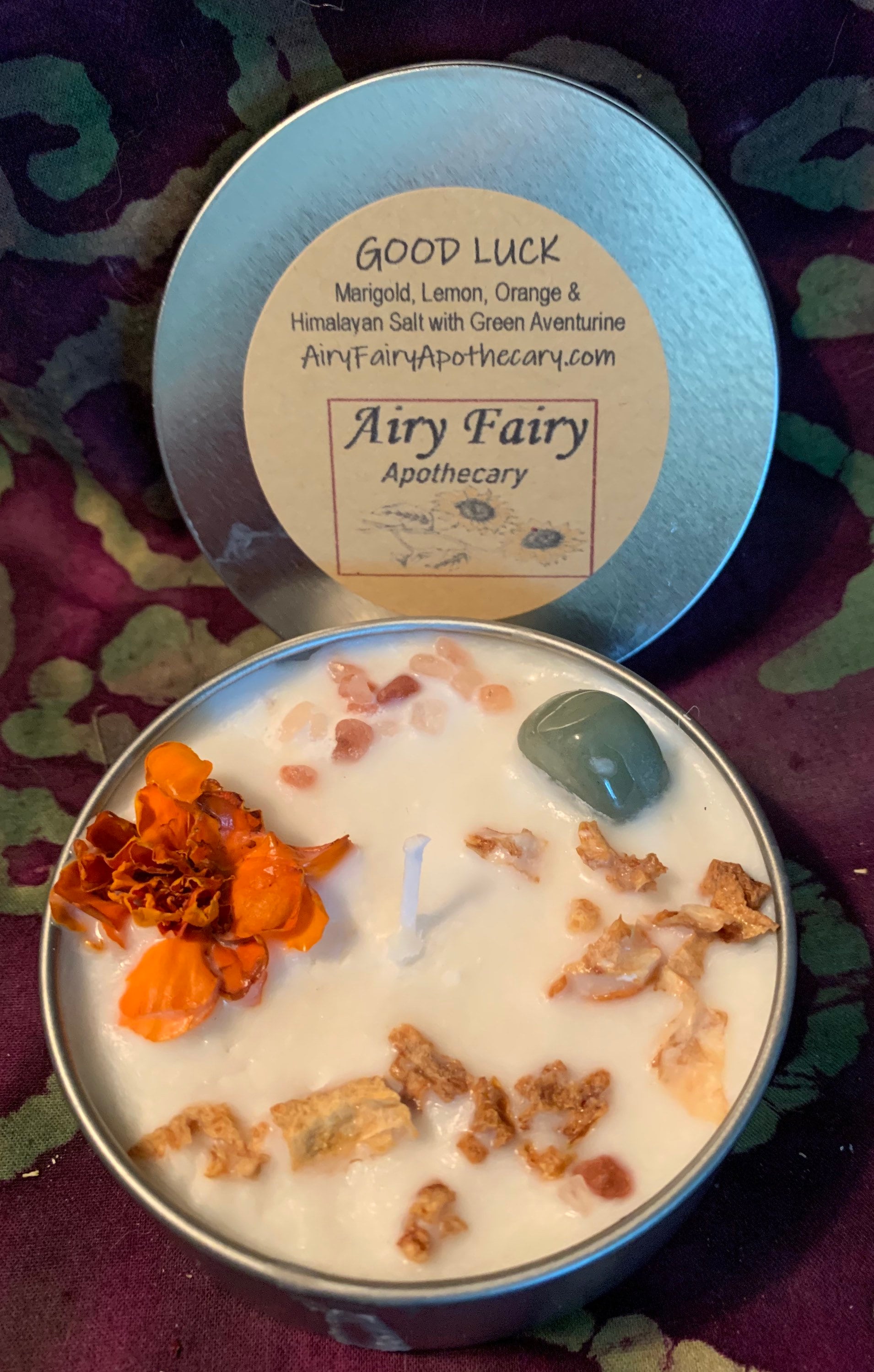 Good Luck Candle Money Candle Mini Candle Candle in Tin - Etsy