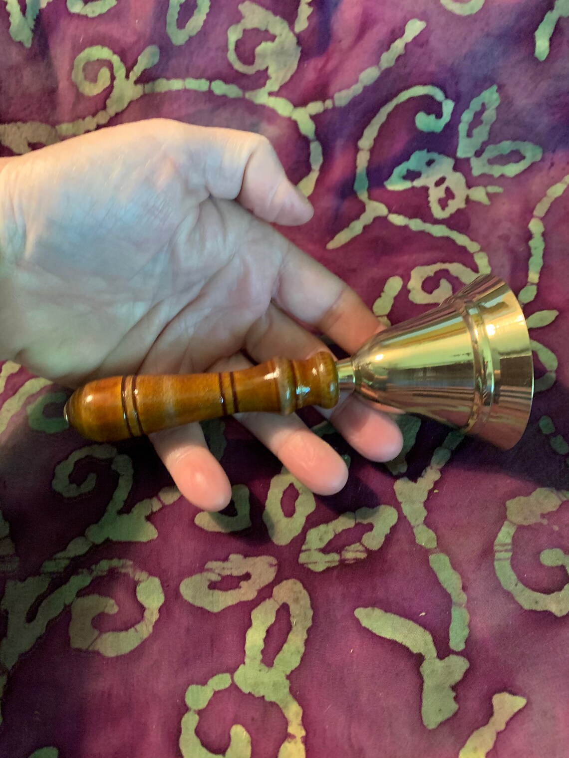 Brass & Wood Bell, Ritual Altar Bell, Witches Bells, School Bell - Etsy