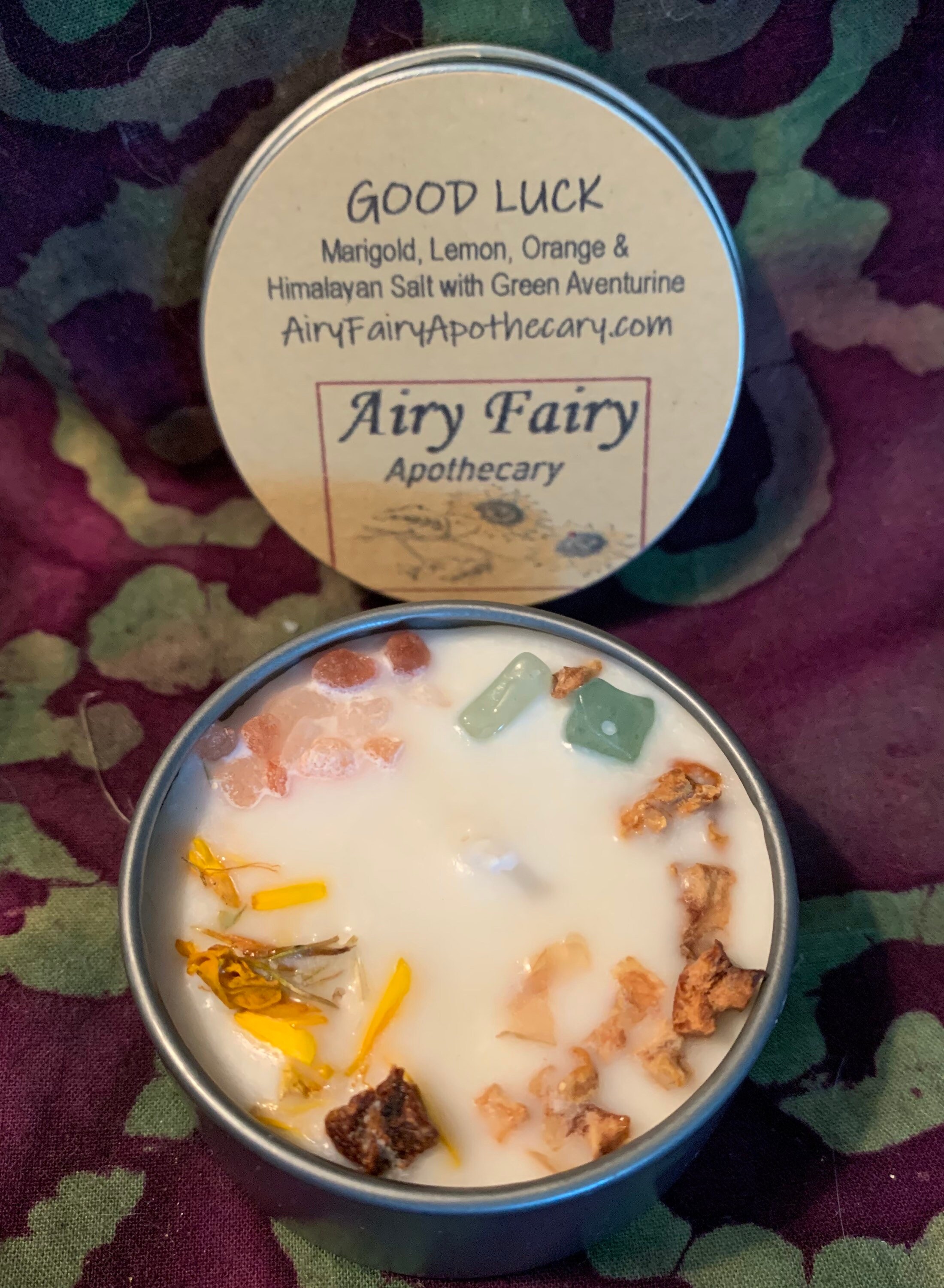 Good Luck Candle Money Candle Mini Candle Candle in Tin - Etsy