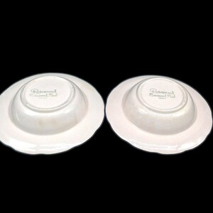 Pair of Sovereign Potters Rosewood Pink Rimmed Soup Bowls. Pink With ...