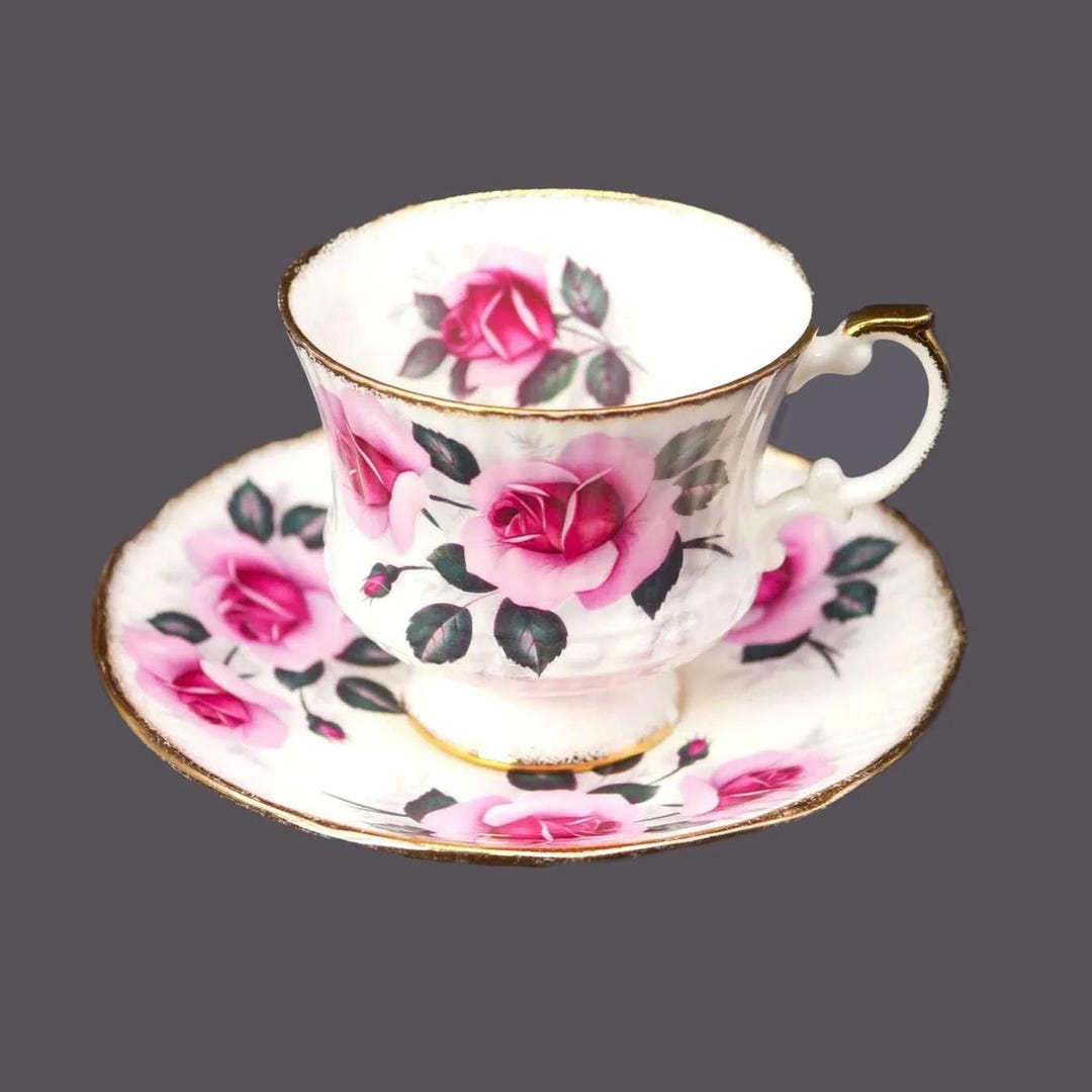 Vintage Elizabethan Bone China 4283 Cup and Saucer Set Made in England ...