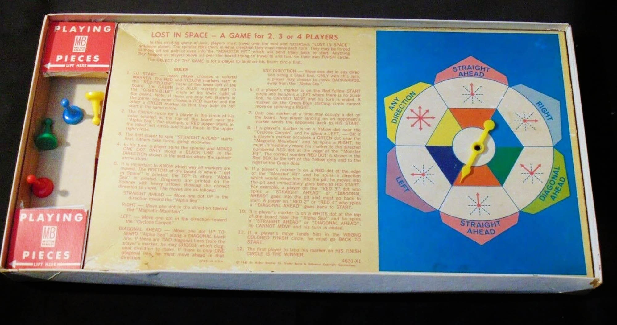 Lost in Space board game published Milton Bradley 1965. Complete. Made ...