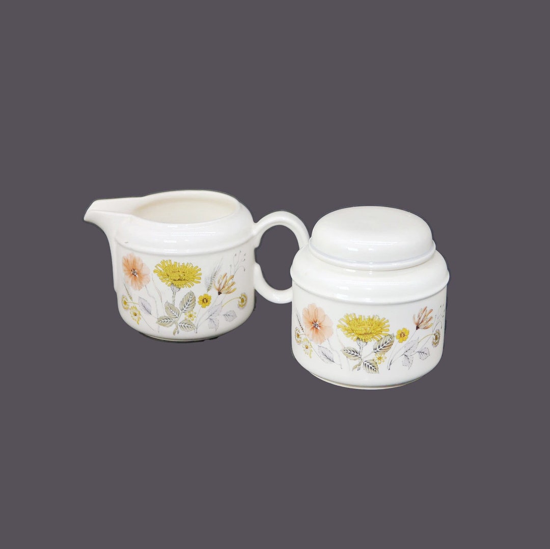 J&G Meakin Hedgerow Creamer and Covered Sugar Bowl Set. Trend Ironstone ...