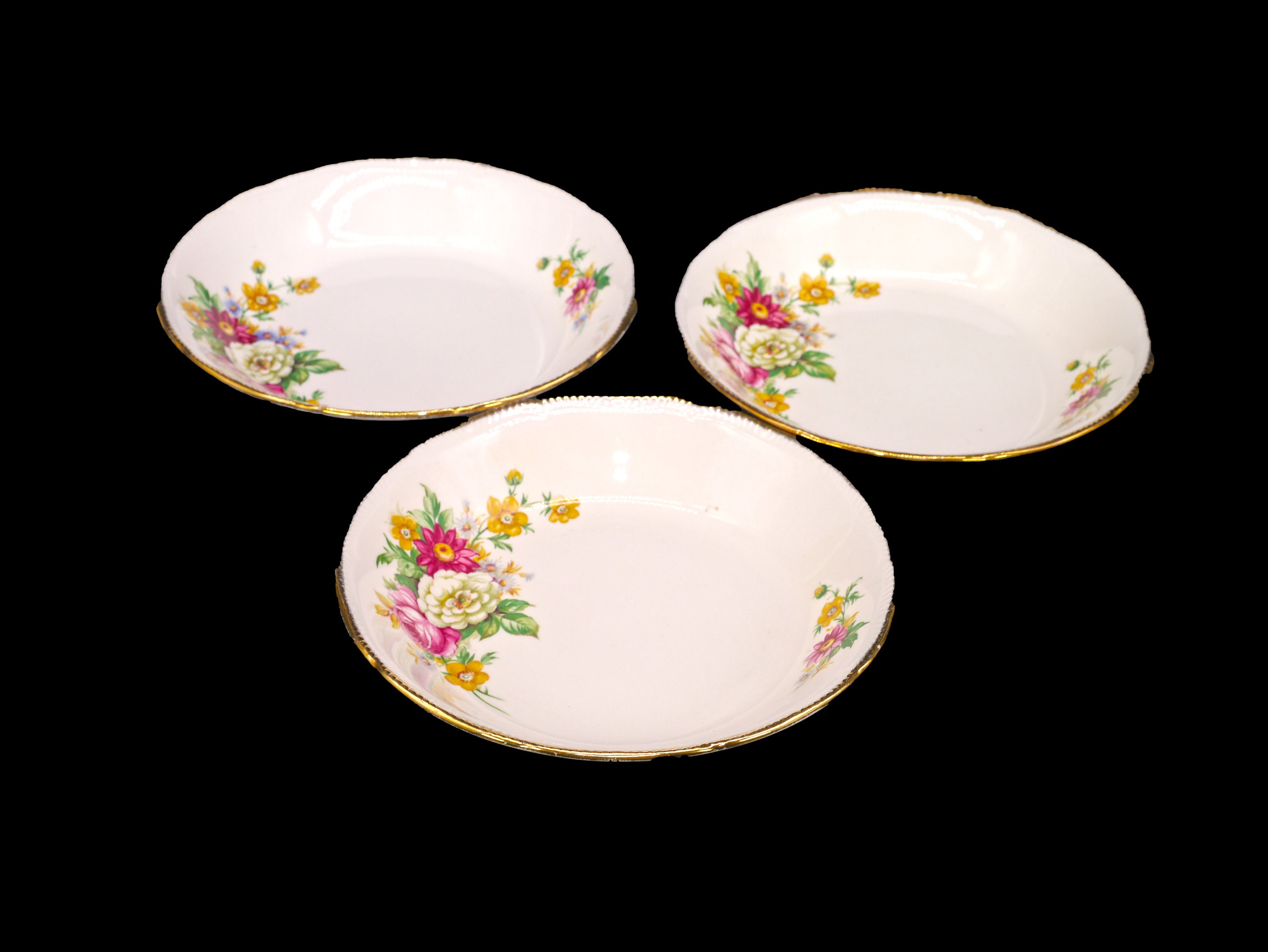 Three Royal Swan Booths & Colclough Riverdale Coupe Soup Bowls - Etsy ...