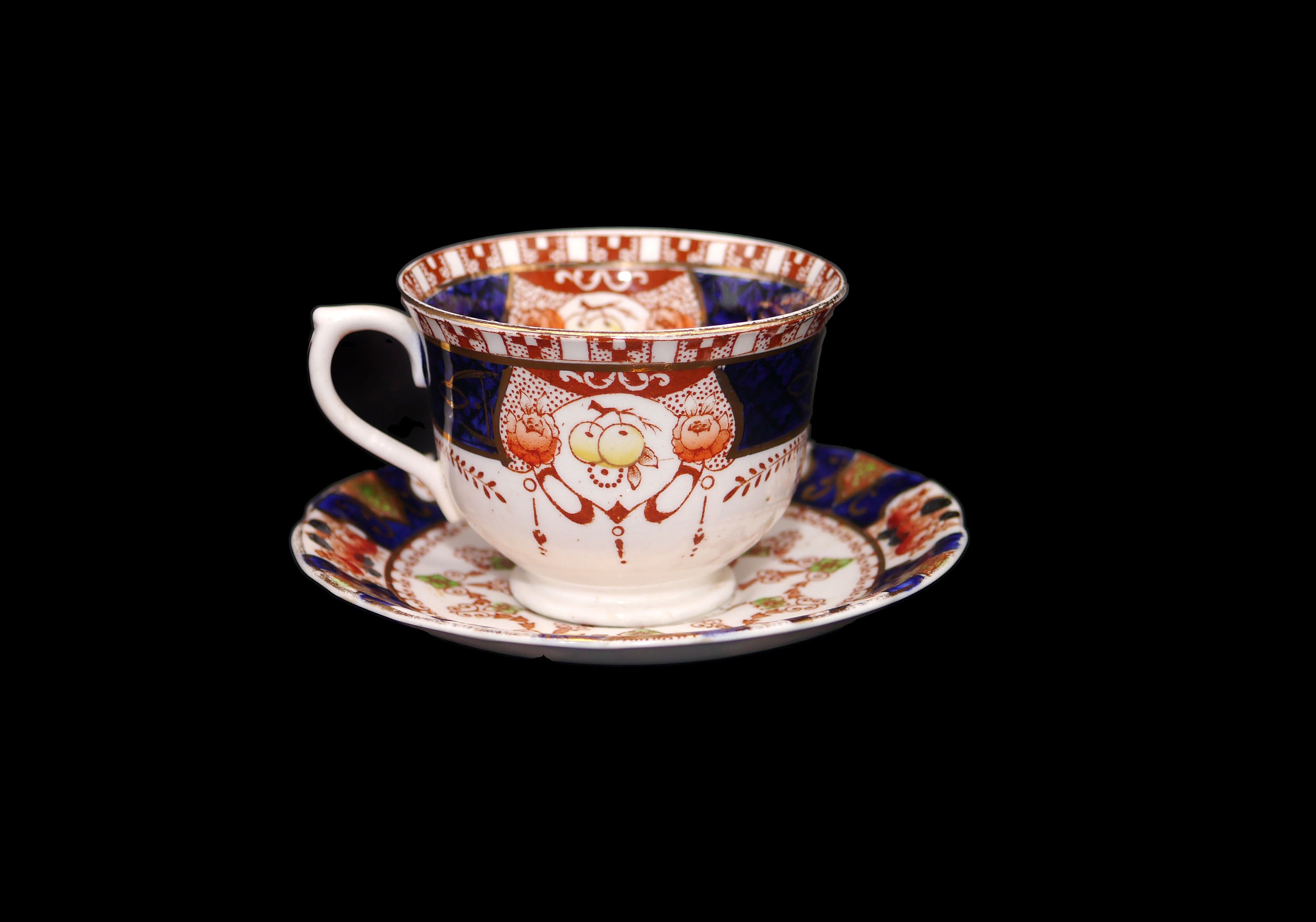 Art deco era Royal Vale | Colclough 3702 Imari cup and saucer set. Hand ...