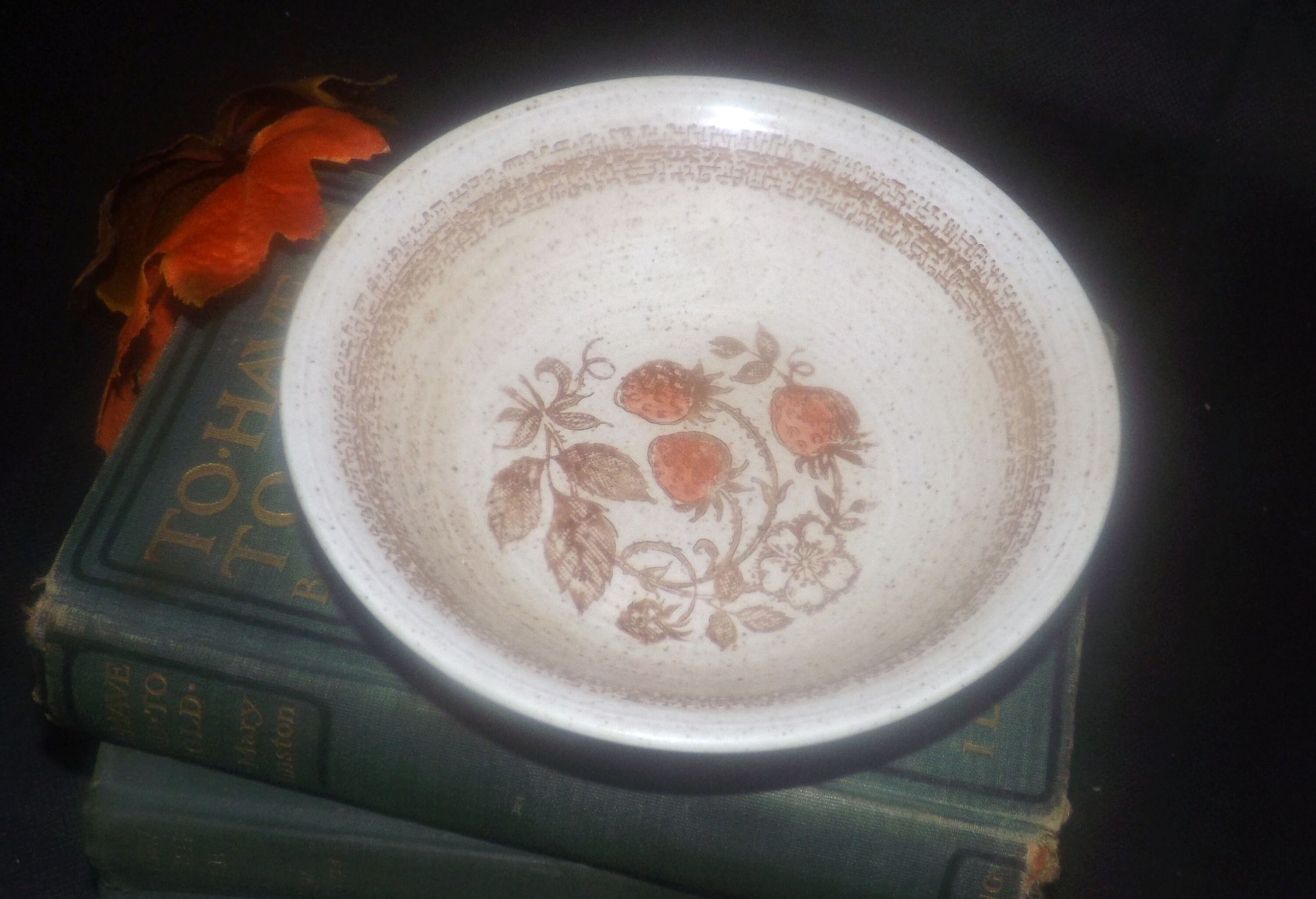 Vintage (1970s) Churchill China Wild Strawberry stoneware cereal, soup ...