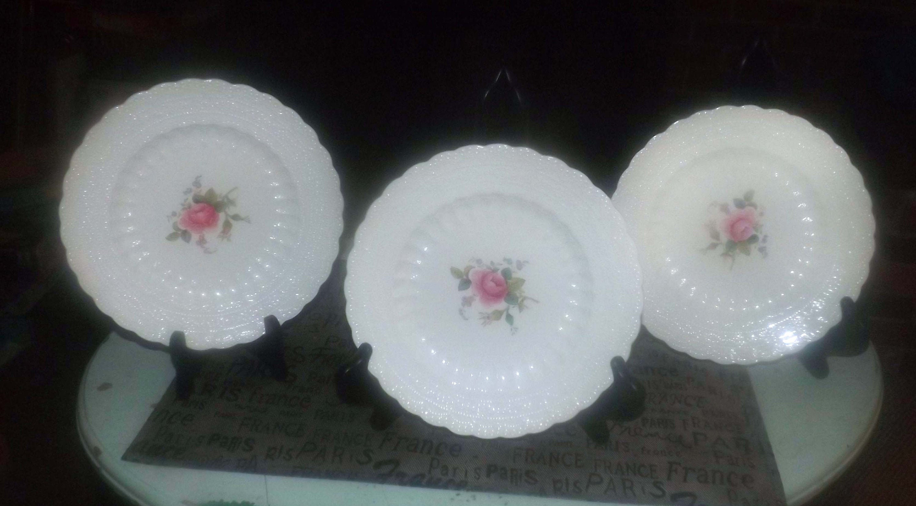Set of 3 quite vintage (1930s) Spode Billingsley Rose | Spode's Jewel ...