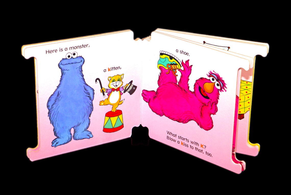 Sesame Street Letter K: K is for Kisses. Oscar the Grouch - Etsy