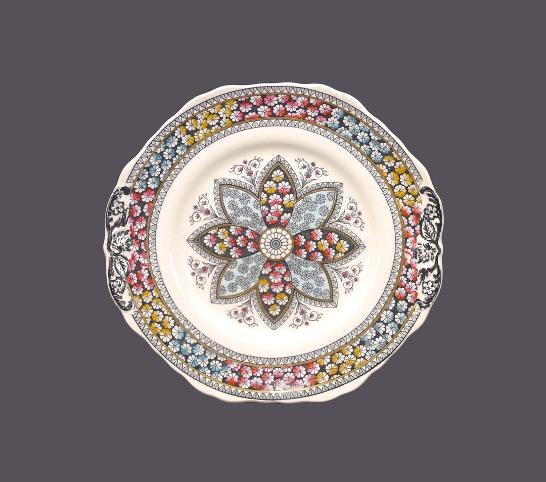 Antique Victorian-age Copeland Spode Primrose Multicolor Starflower ...