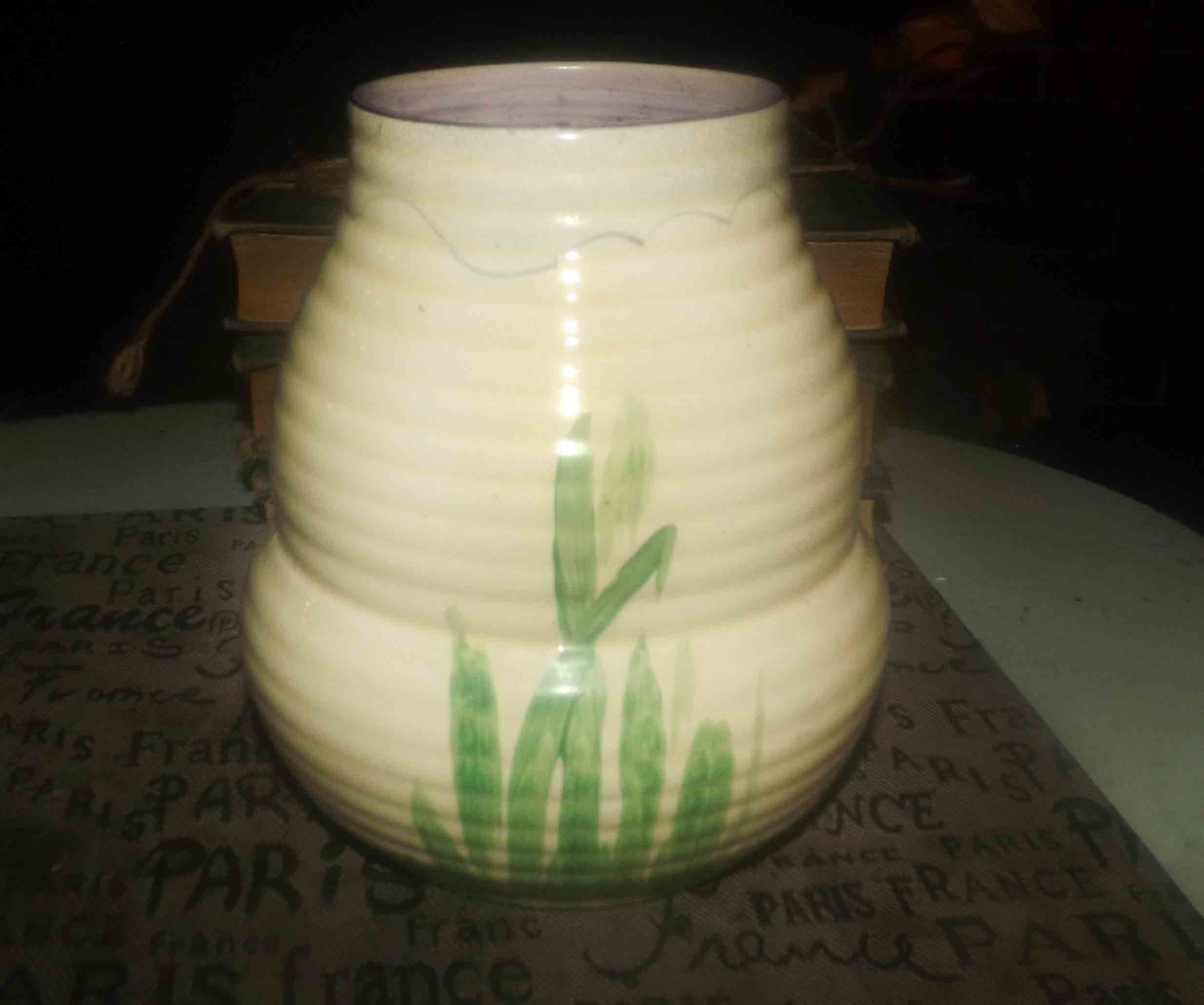 Vintage (1930s) Wade Heath hand-painted bulbous vase | planter | flower ...