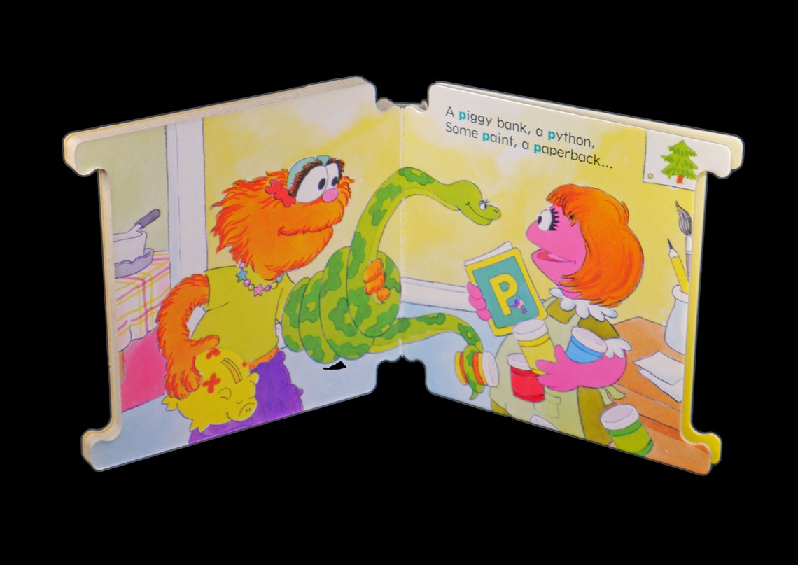 Sesame Street Letter P: Zoe's Purple Pants Hard-cover - Etsy Canada