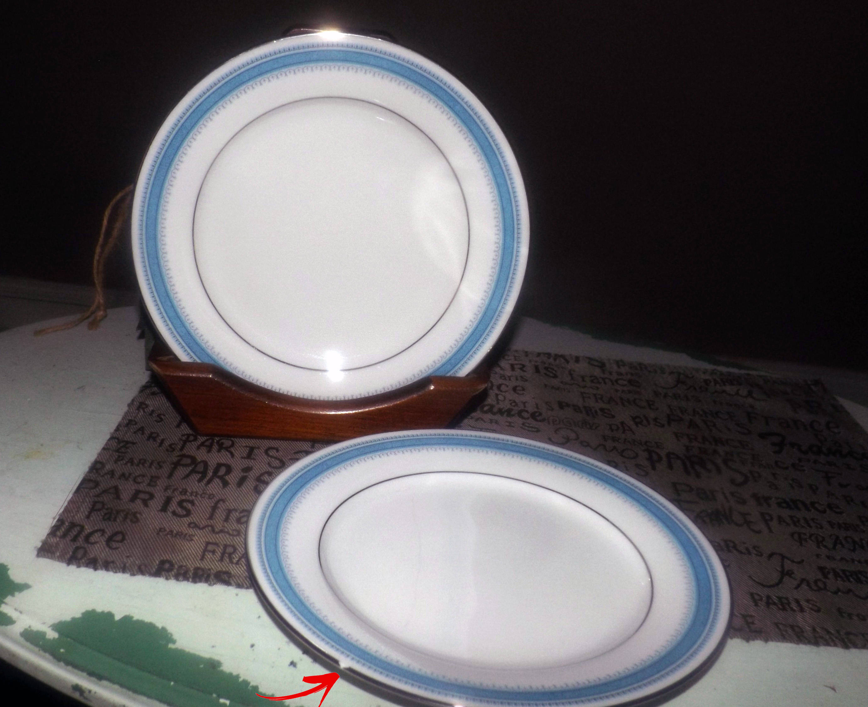 Pair of vintage (1970s - early 1980s) Noritake Pembroke pattern 2892 ...
