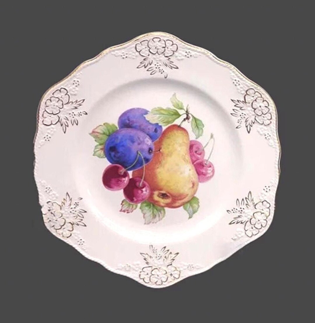 Simpsons Potters SIM17 Luncheon or Large Salad Plate. Multimotif ...
