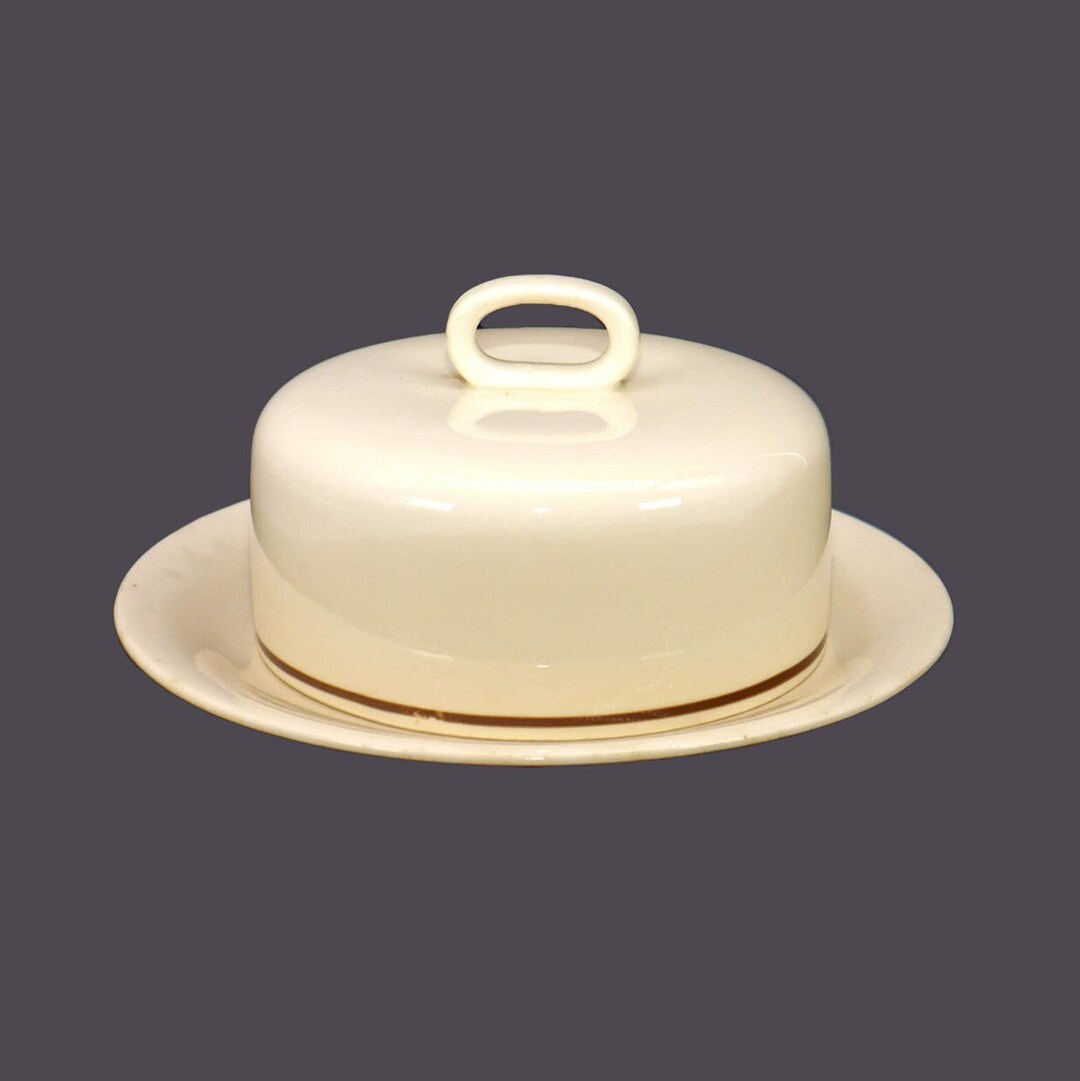 J&G Meakin Mink Round, Covered Butter Dish. Trend Ironstone Made in ...