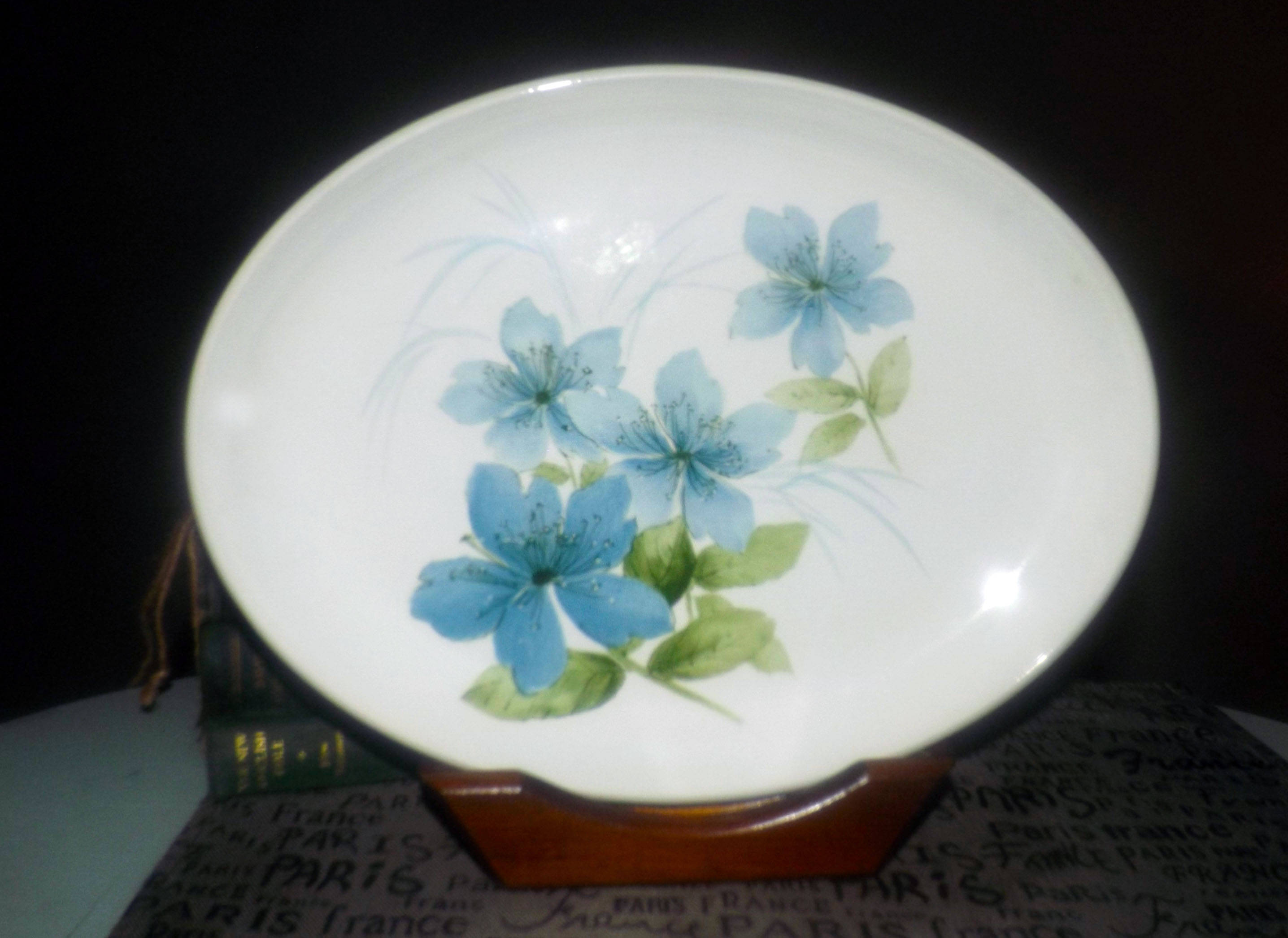 Vintage (1980s) Crown Lynn New Zealand Sapphire pattern oval vegetable ...