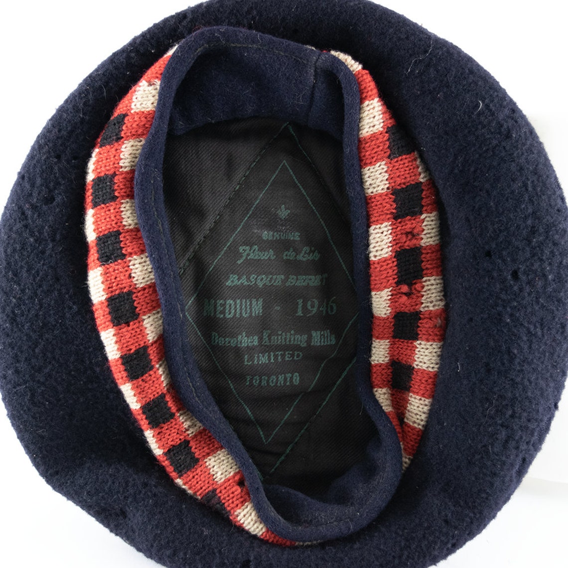 Military Basque Fleur De Lis Pure Wool Beret Made in Canada by - Etsy