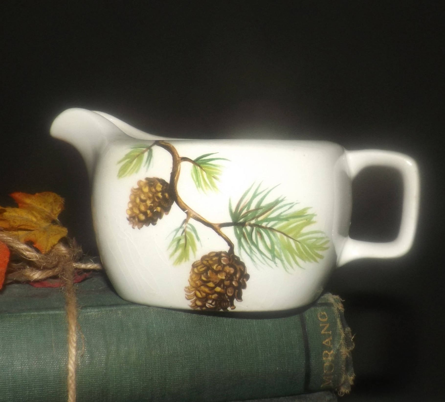 Mid-century (mid 1950s) Midwinter Fir pattern creamer or milk jug. Pine ...