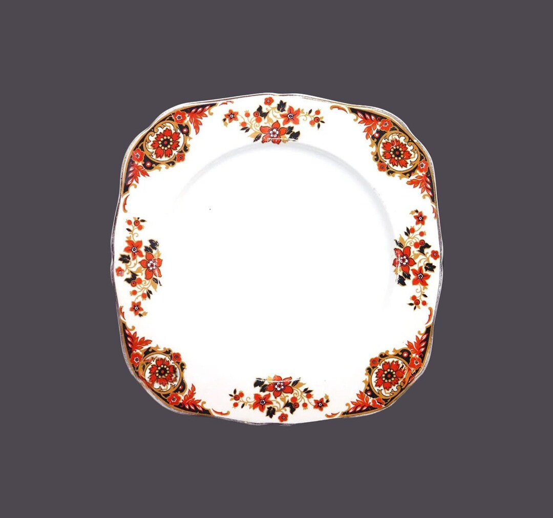 Hollinshead & Kirkham HK Tunstall Square Luncheon Plate Made in England ...