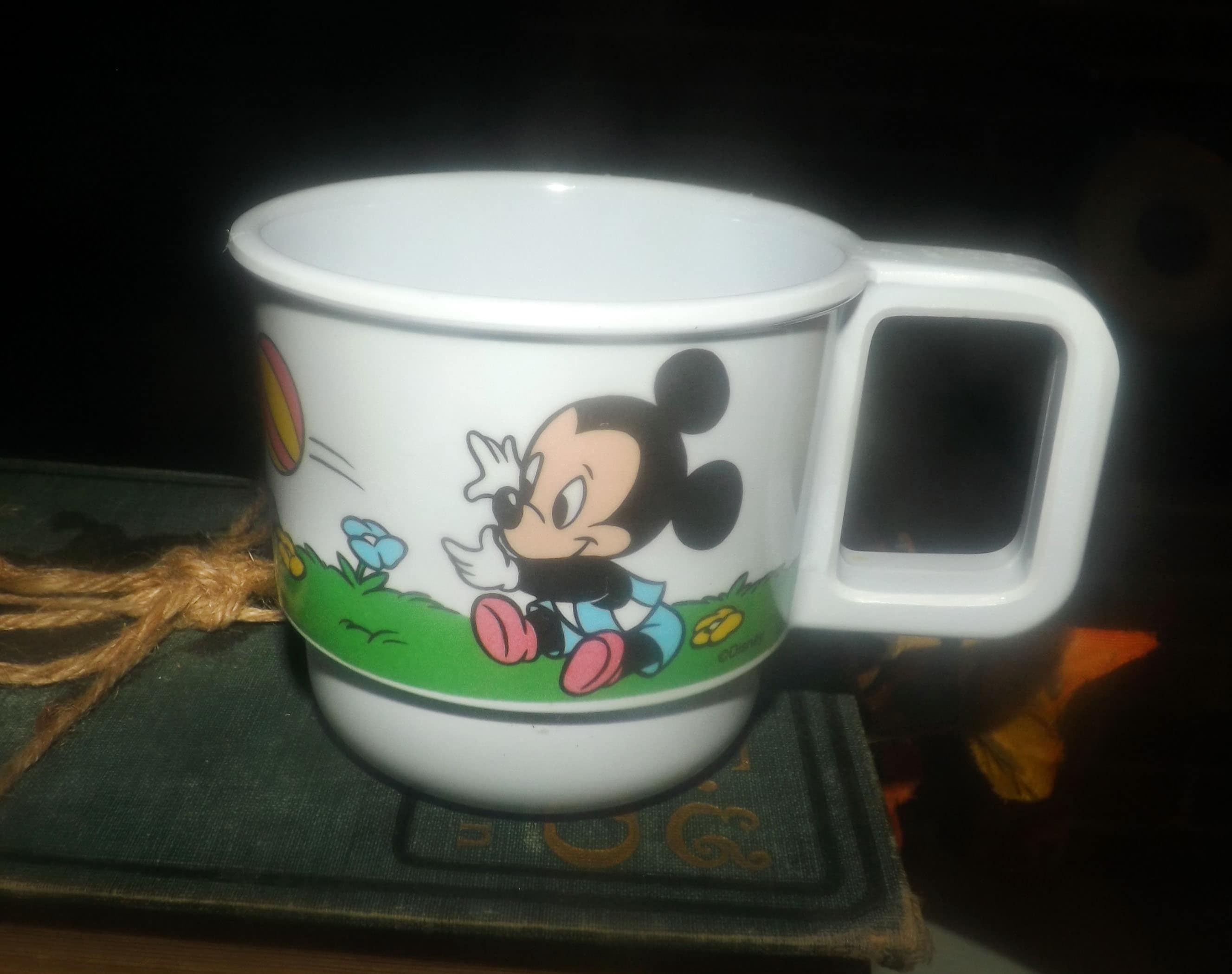 Vintage (1980s) Kibouki child's plastic 3-piece Disney breakfast set ...