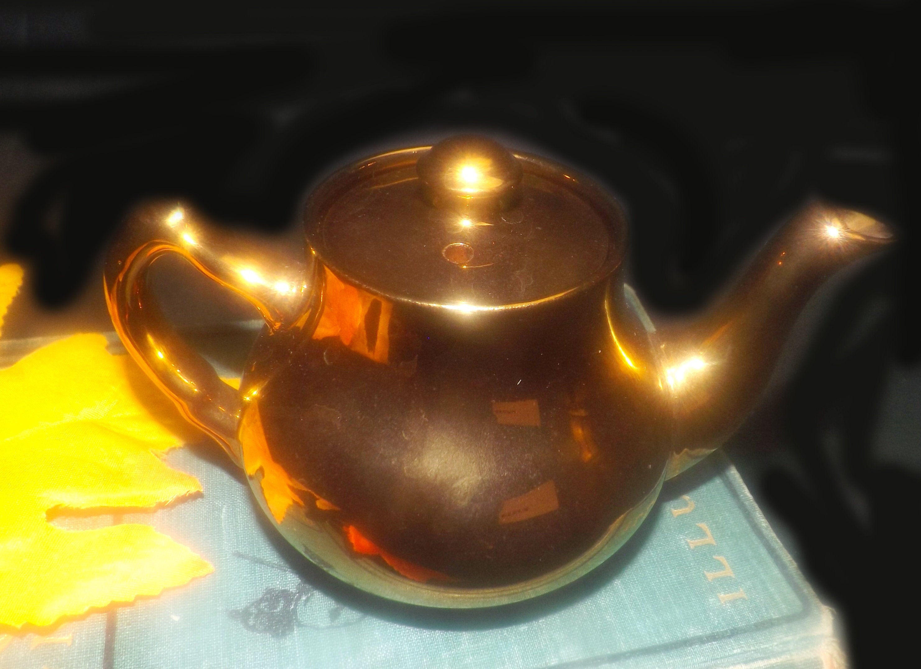 Antique (1910s) Gibson Silvoe Artware gold lusterware single-cup | mini ...