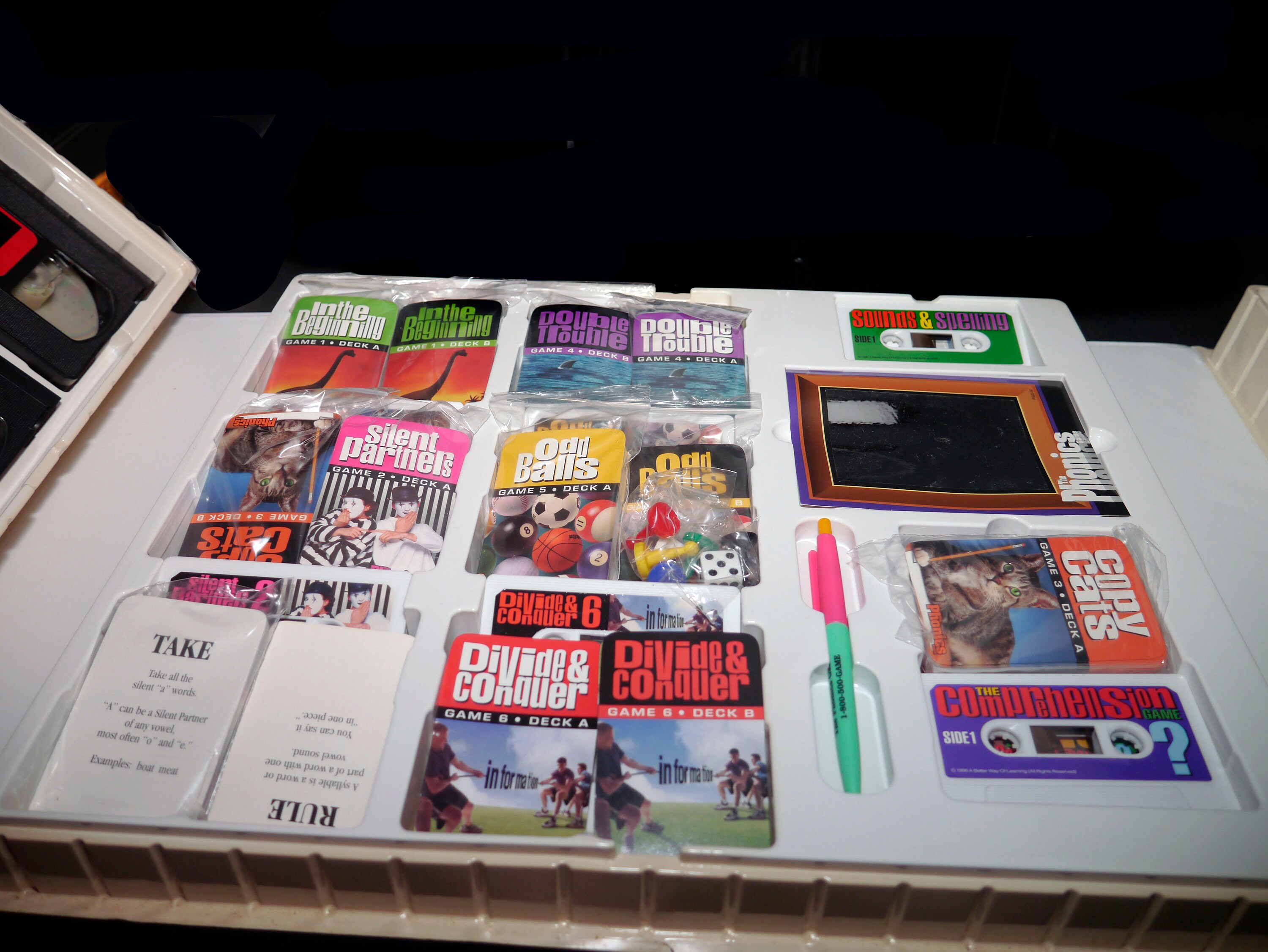 Vintage (1996) The Phonics game. Home-school reading program ...