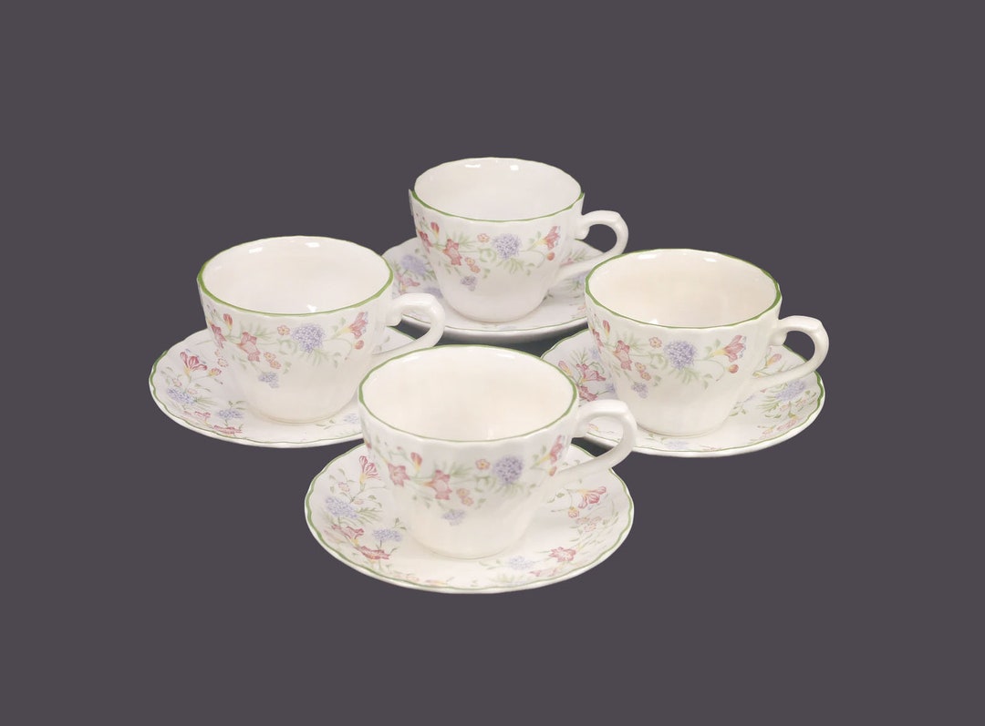 Four Churchill China Emily Cup and Saucer Sets Made in England ...