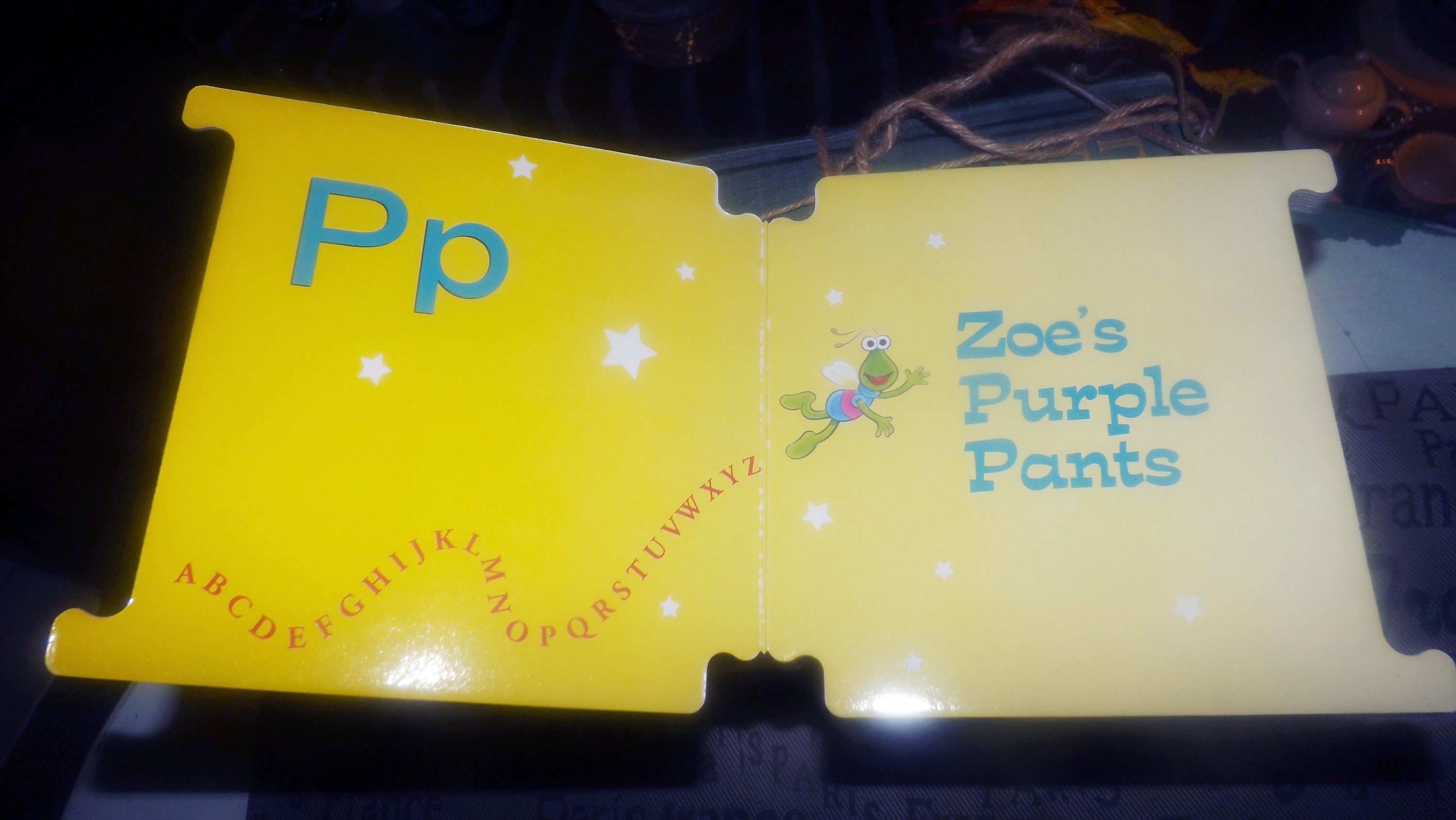 Vintage (1997) CTW Sesame Street Letter P: Zoe's Purple Pants hard ...