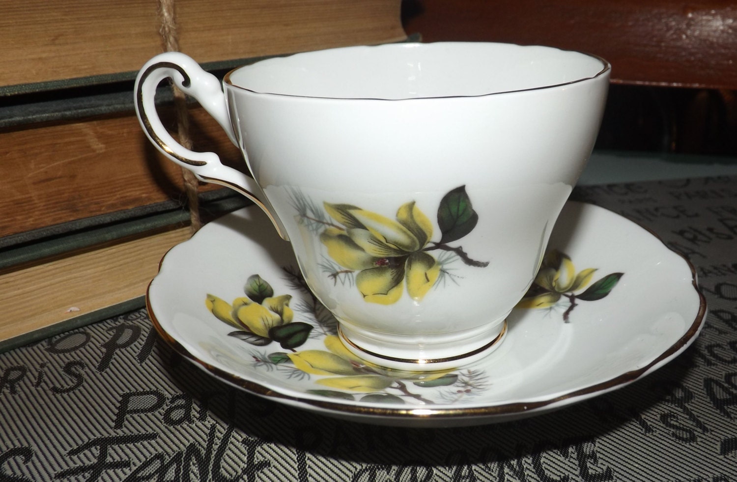 Mid-century (1950s) Regency RE47 tea set (flat cup with matching saucer ...
