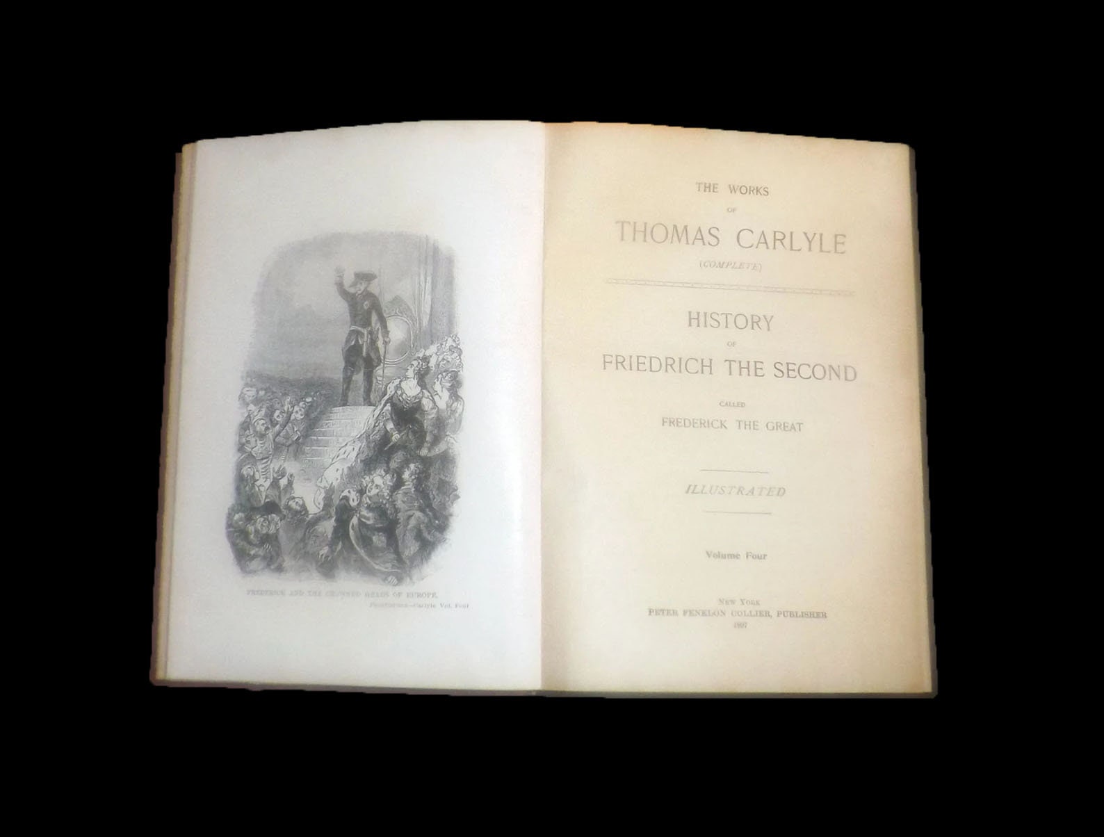 Antiquarian hardcover book Carlyle's Works Thomas Carlyle Vol IV ...