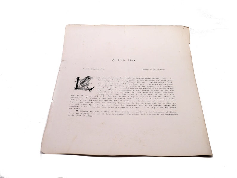Five Antique (1893) Photogravure Black-and-white Prints From Gebbie ...