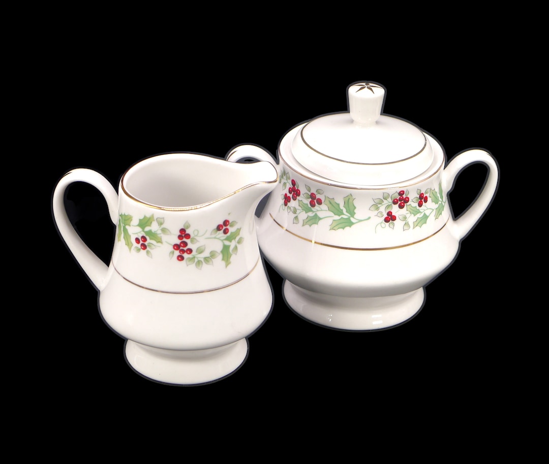 Ensemble de crémier et de sucrier couvert Gibson Housewares - Etsy France