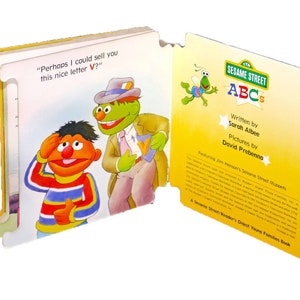 Sesame Street Letter V: Ernie and the Vacuum Salesman. Abcs Muppets ...