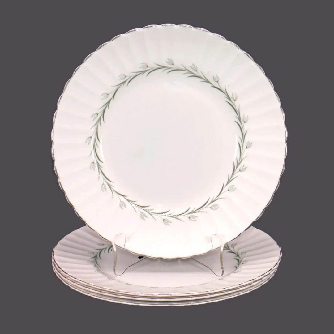 Vintage Susie Cooper Lady Barbara Bone China Dinner Plates - Set of 4 ...