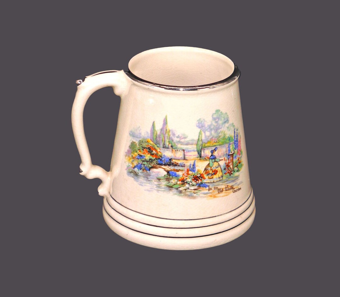 Vintage Lancaster Sandland Ware Crinoline Lady Stein: Old World Garden ...