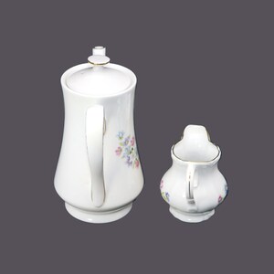 Apulum Portellanul Six-cup Coffee Pot With Matching Creamer Jug ...