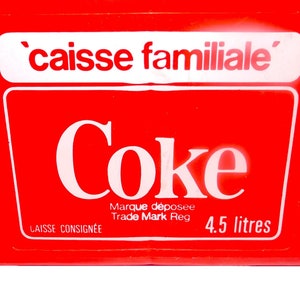 Coca-cola Family-pack Money-back Bottle 4.5L Carrier. Holds Six Bottles ...