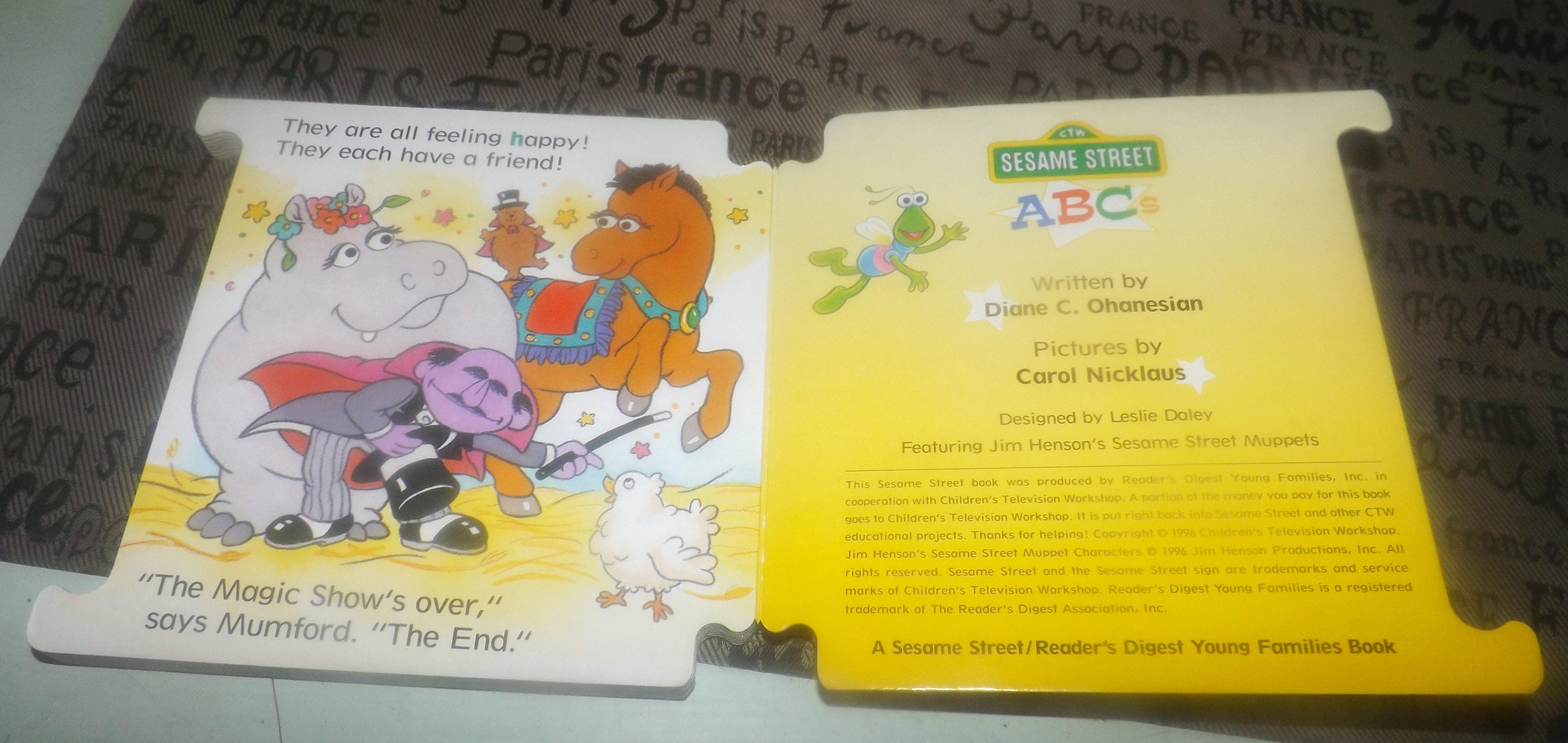 Vintage (1996) CTW Sesame Street Letter H with The Amazing Mumford hard ...
