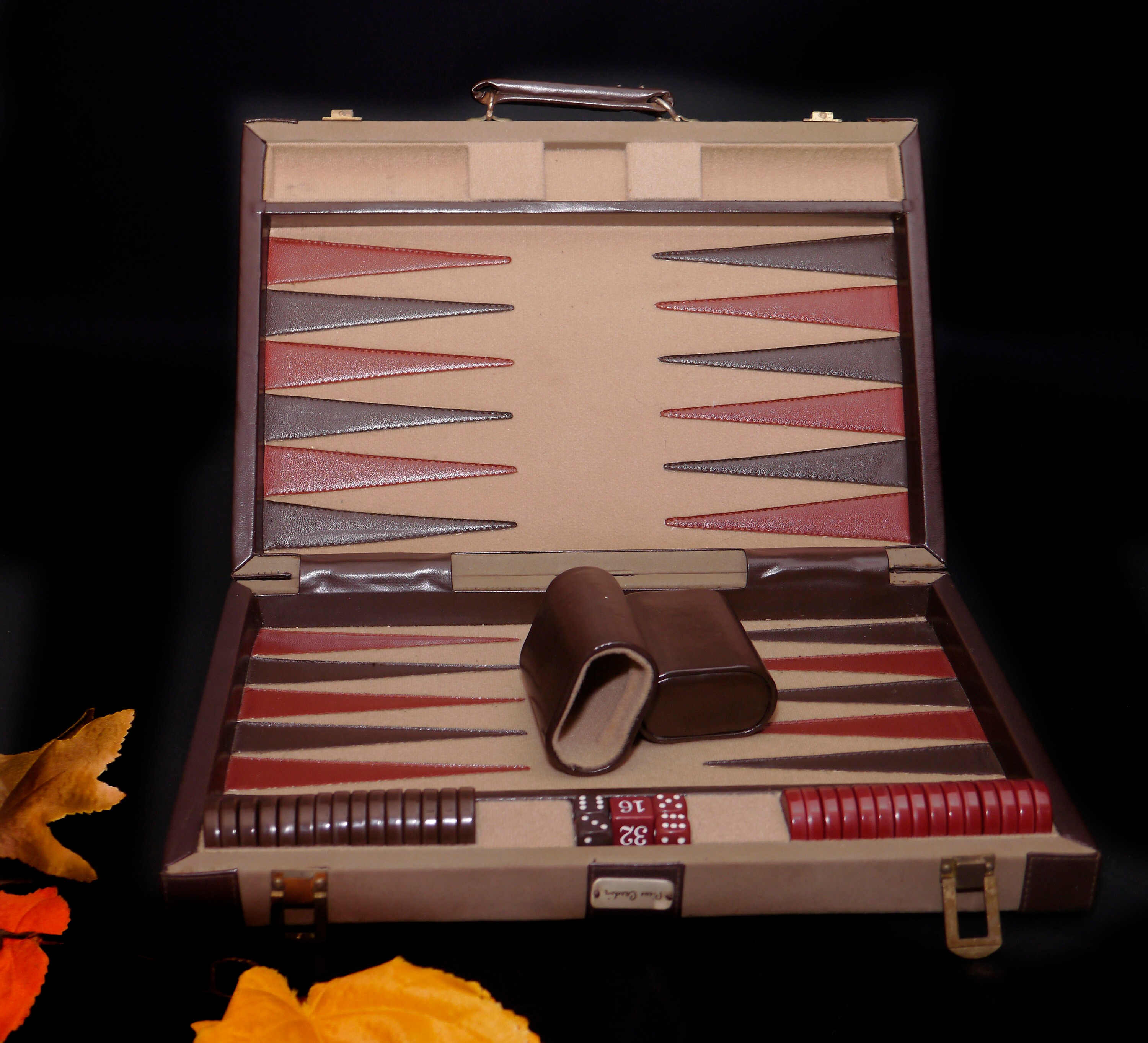 Vintage Pierre Cardin luxury faux leather and fabric briefcase ...