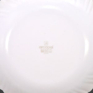 Arcopal Feston Hortense Large, Milk Glass Dinner Plate Made in France ...