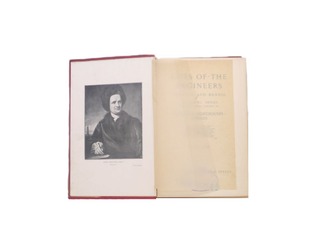 Antiquarian Book Samuel Smiles Lives of the Engineers: Smeaton & Rennie ...