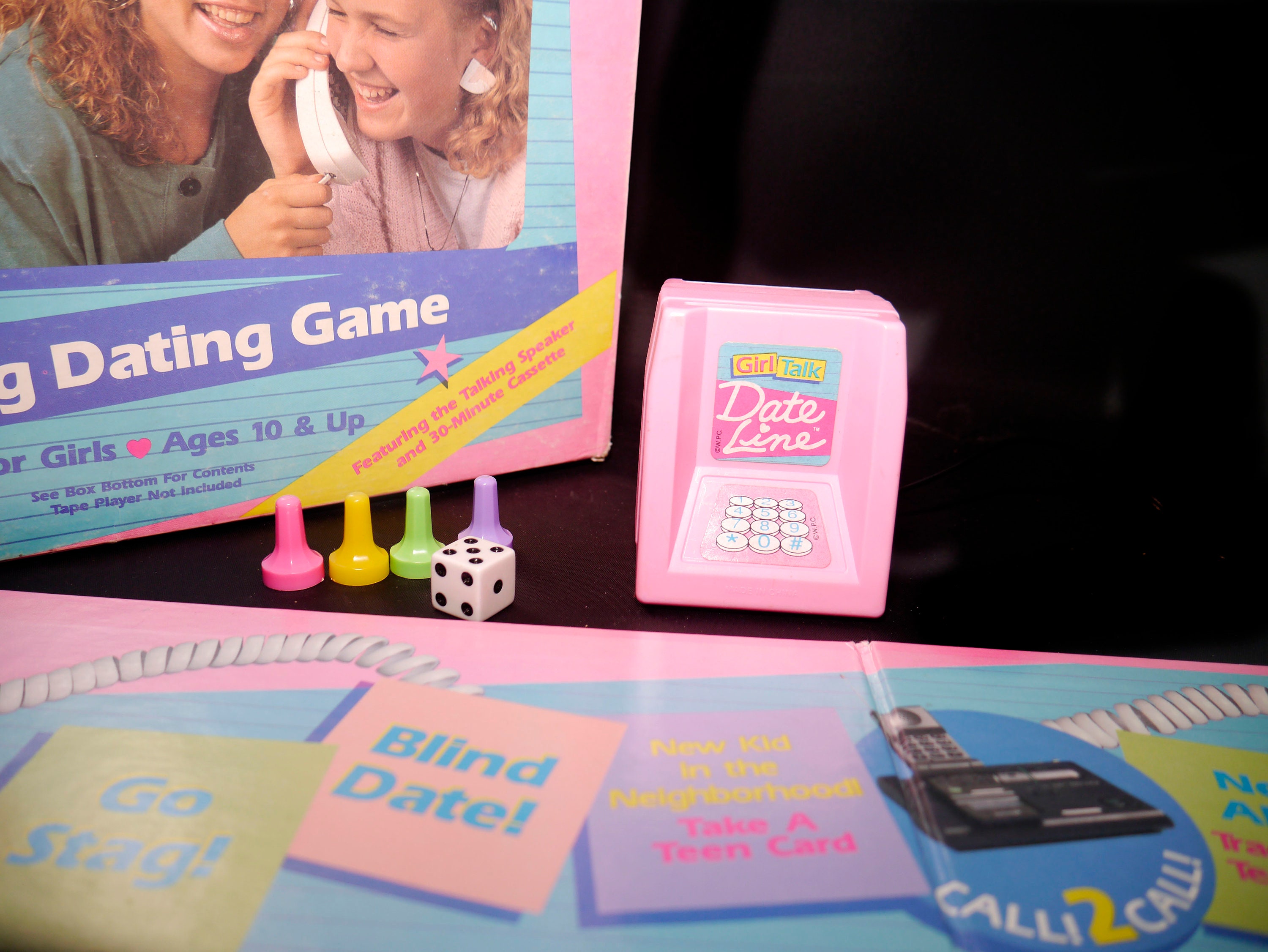 Vintage (1989) Girl Talk Date Line board game published by Golden as ...