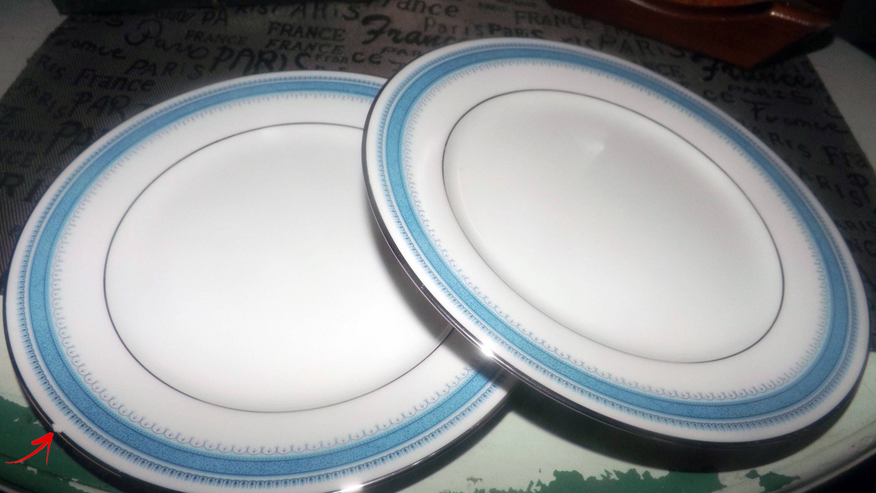 Pair of vintage (1970s - early 1980s) Noritake Pembroke pattern 2892 ...
