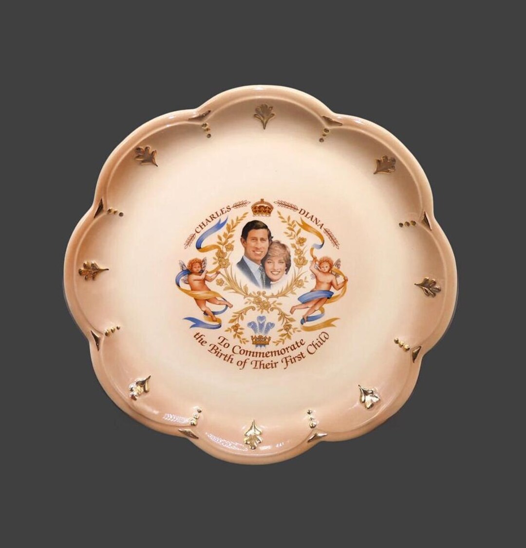 Vintage 1982 Birth of Prince William Commemorative Plate: Country Laine ...