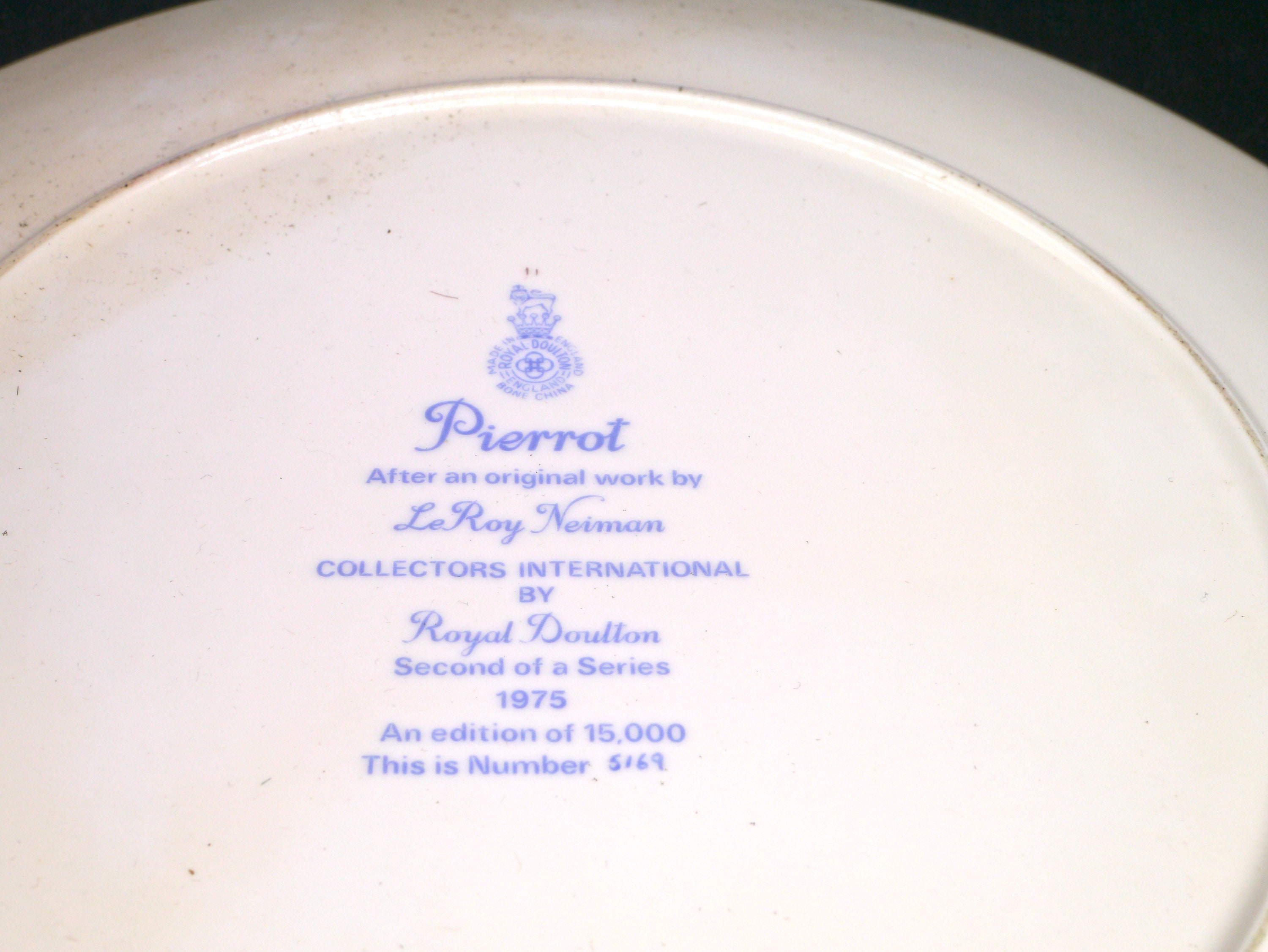 Royal Doulton Pierrot Limited-edition Numbered Collector - Etsy Canada