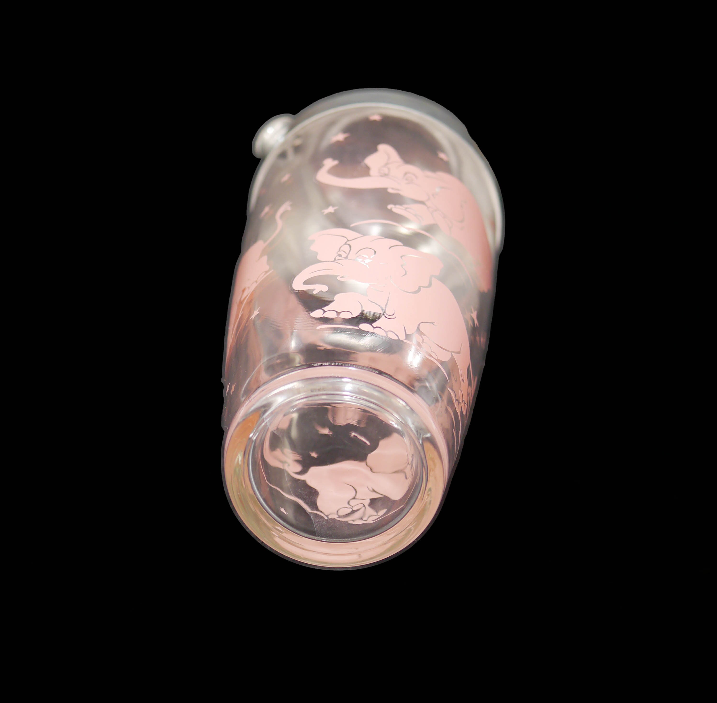 Hazel Atlas Pink Elephant Glass Cocktail Martini Shaker Mixer. - Etsy