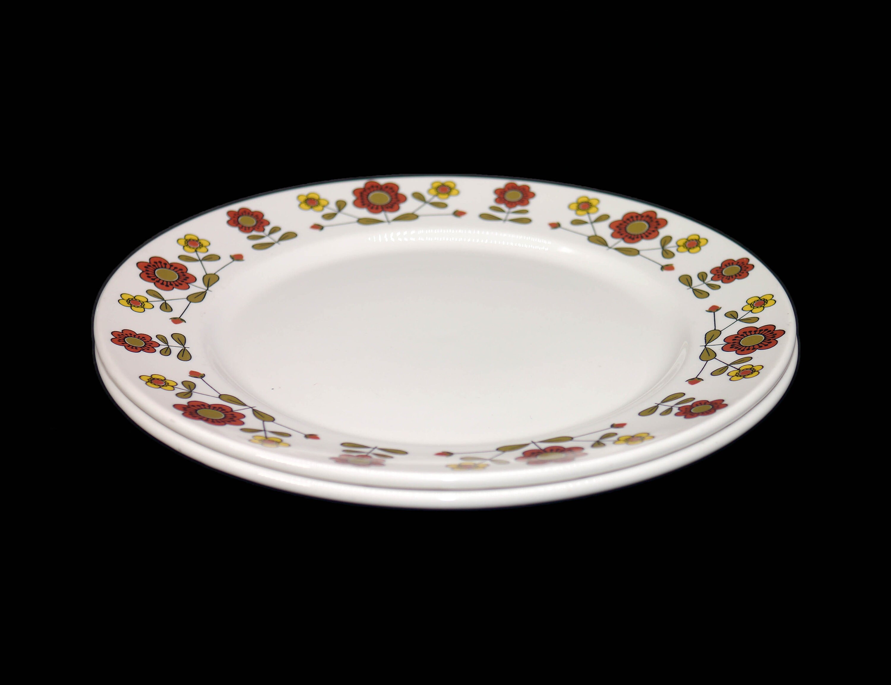 Pair of Grindley 10-72 dinner plates. Duraline hotelware ...