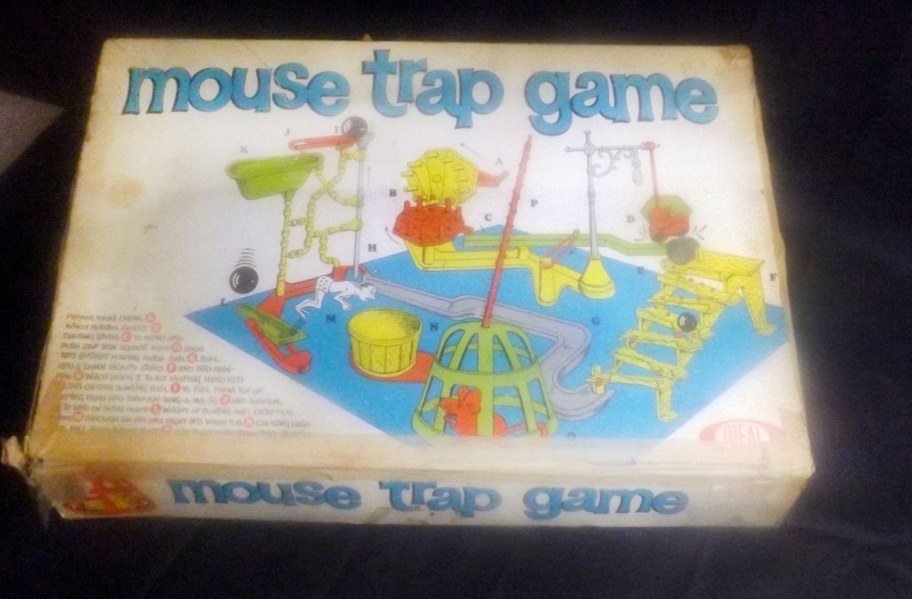 Vintage 1964 First edition Mouse Trap Board Game Published By Ideal As Game 2601 3 Complete vintage-1964-first-edition-mouse-trap-board-game-published-by-ideal-as-game-2601-3-complete